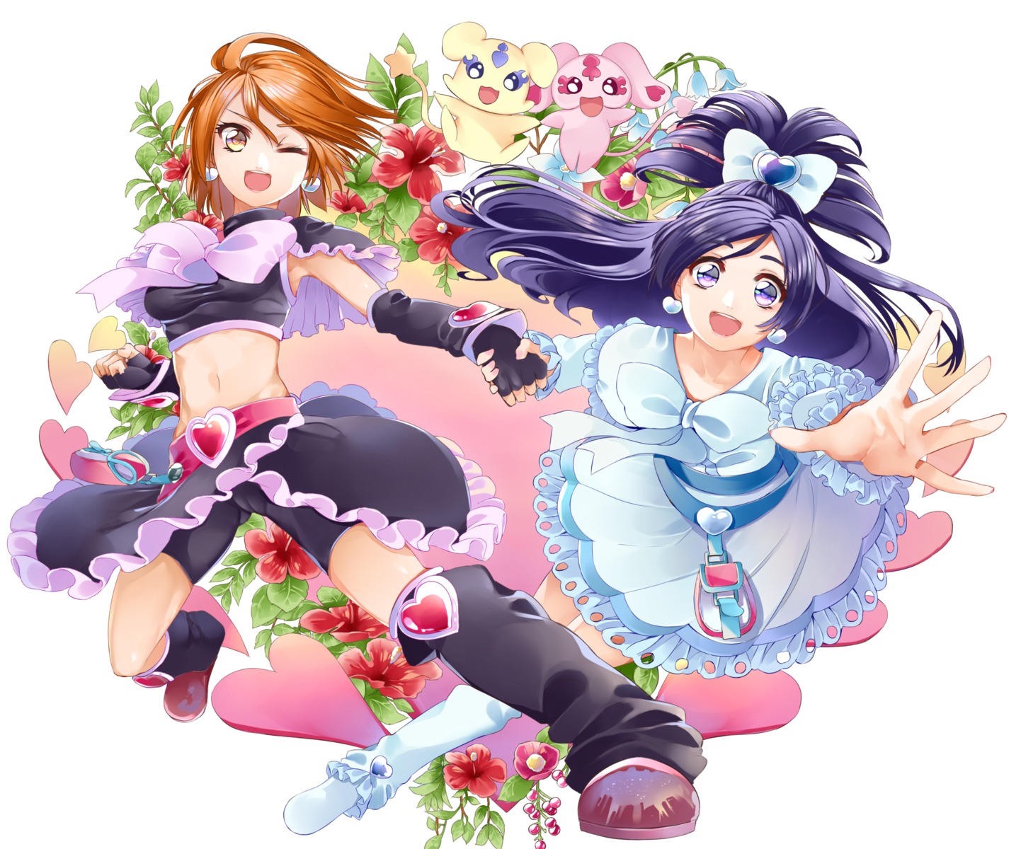 yuutarou futari wa precure precure mepple mipple misumi nagisa yukishiro honoka bike shorts ...